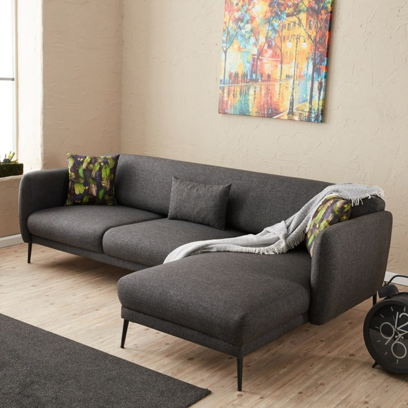 Corrigan Studio Kionia Deluxe Wide Upholstered Chaise Sectional Sleeper Sofa Wayfair